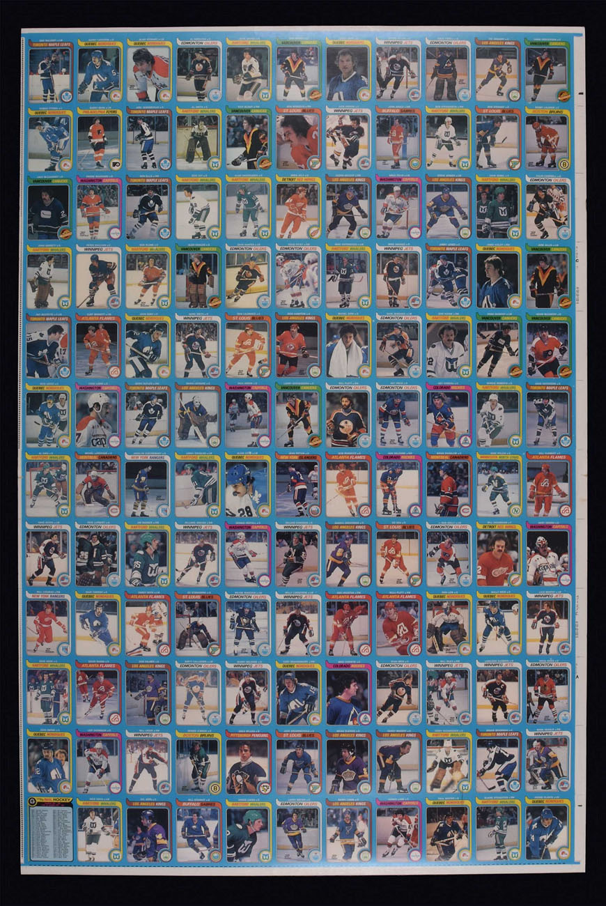 1979-1980 O-Pee-Chee Hockey Complete Set on Three Uncut Sheets with Wayne Gretzky Rookie | REA ...