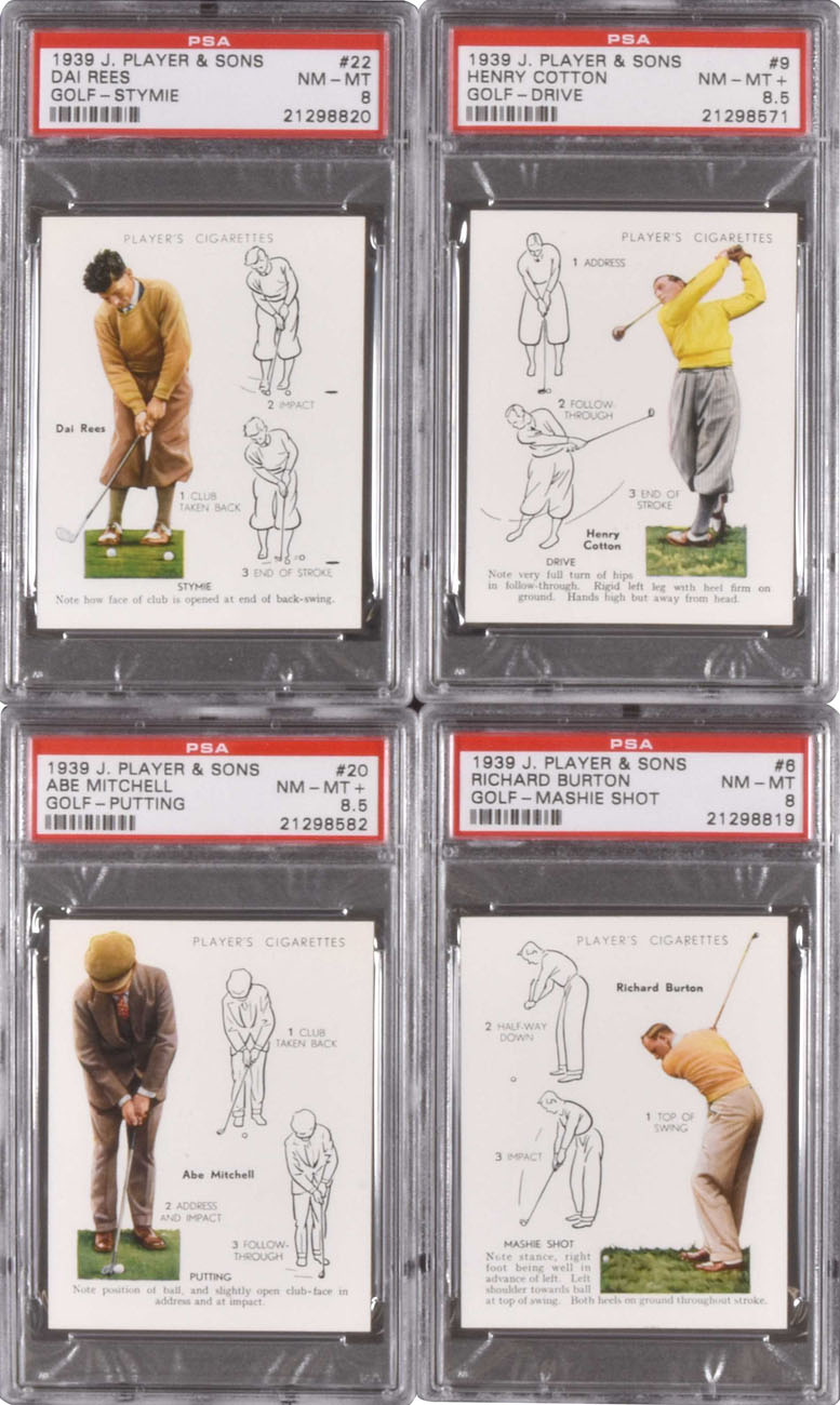 1939 John Player & Sons "Golf" Complete Set (25): #6 PSA Set Registry ...