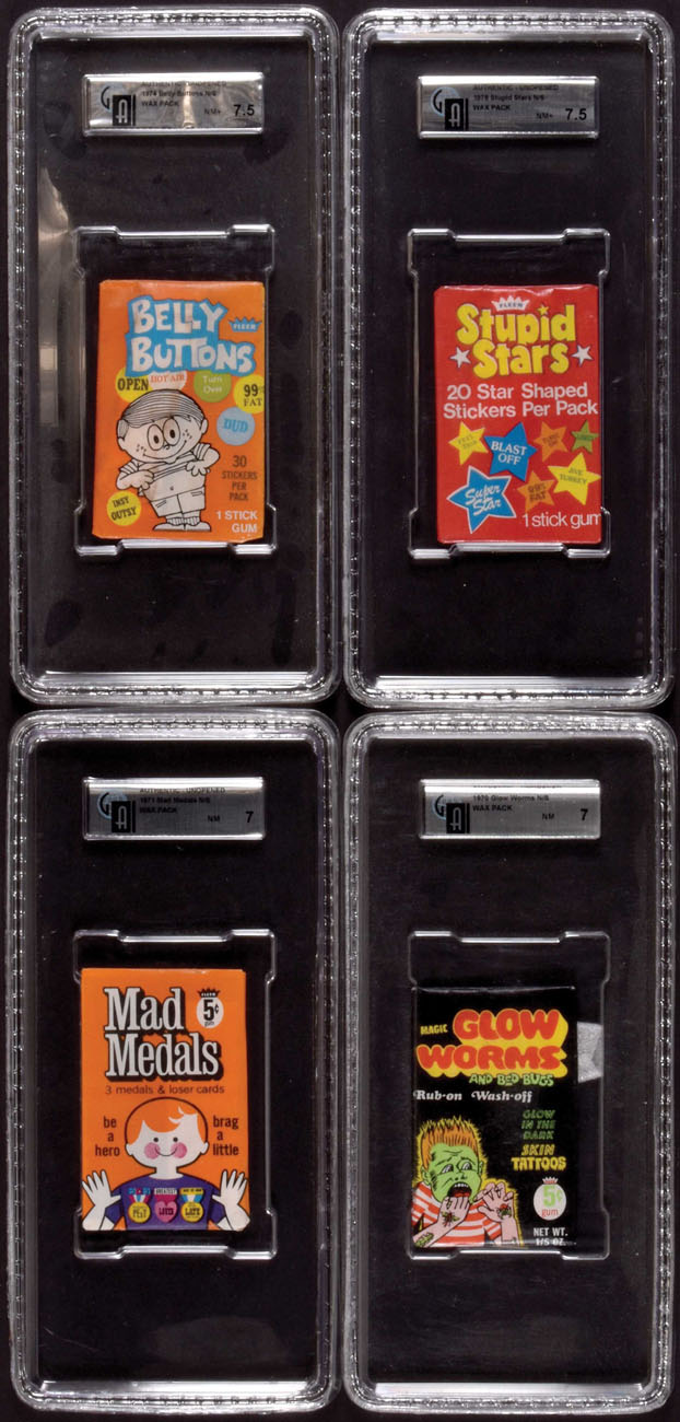 1961 to 1976 Nonsports Oversized Unopened Wax Pack Collection (10 ...