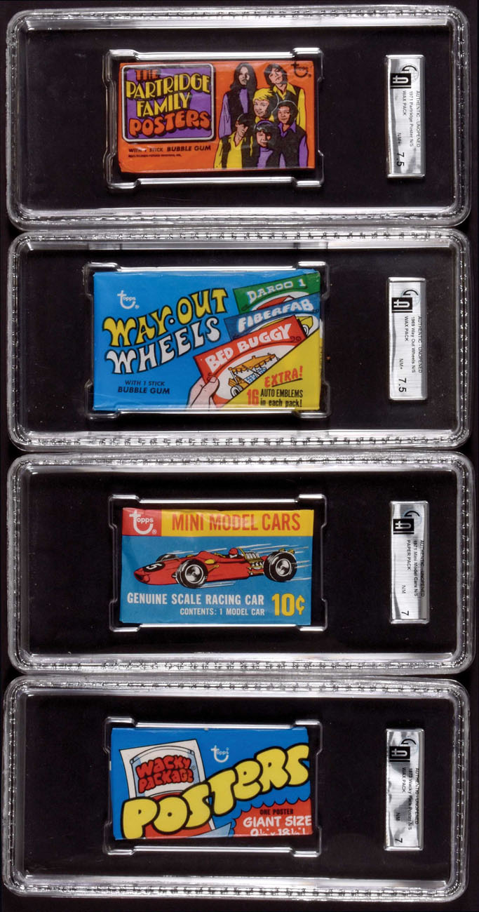 1961 to 1976 Nonsports Oversized Unopened Wax Pack Collection (10 ...