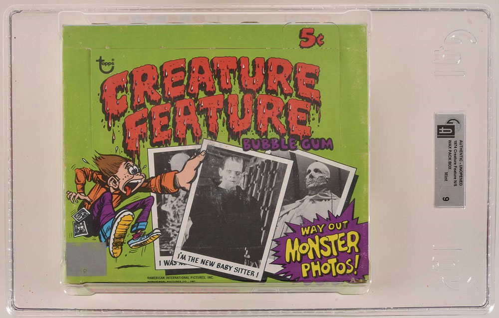 1973 Topps "You'll Die Laughing/Creature Feature" Unopened Wax Box (36 Packs) | REA Archive