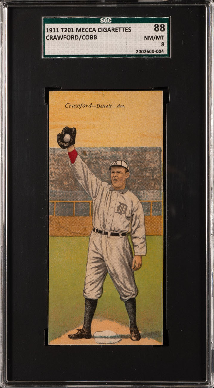 1911 T201 Mecca Double Folder Sam Crawford/Ty Cobb SGC NM/MT 88 | REA ...