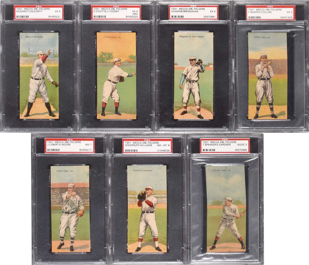 1911 T201 Mecca Double Folder PSA-Graded Complete Set (50) | REA Archive