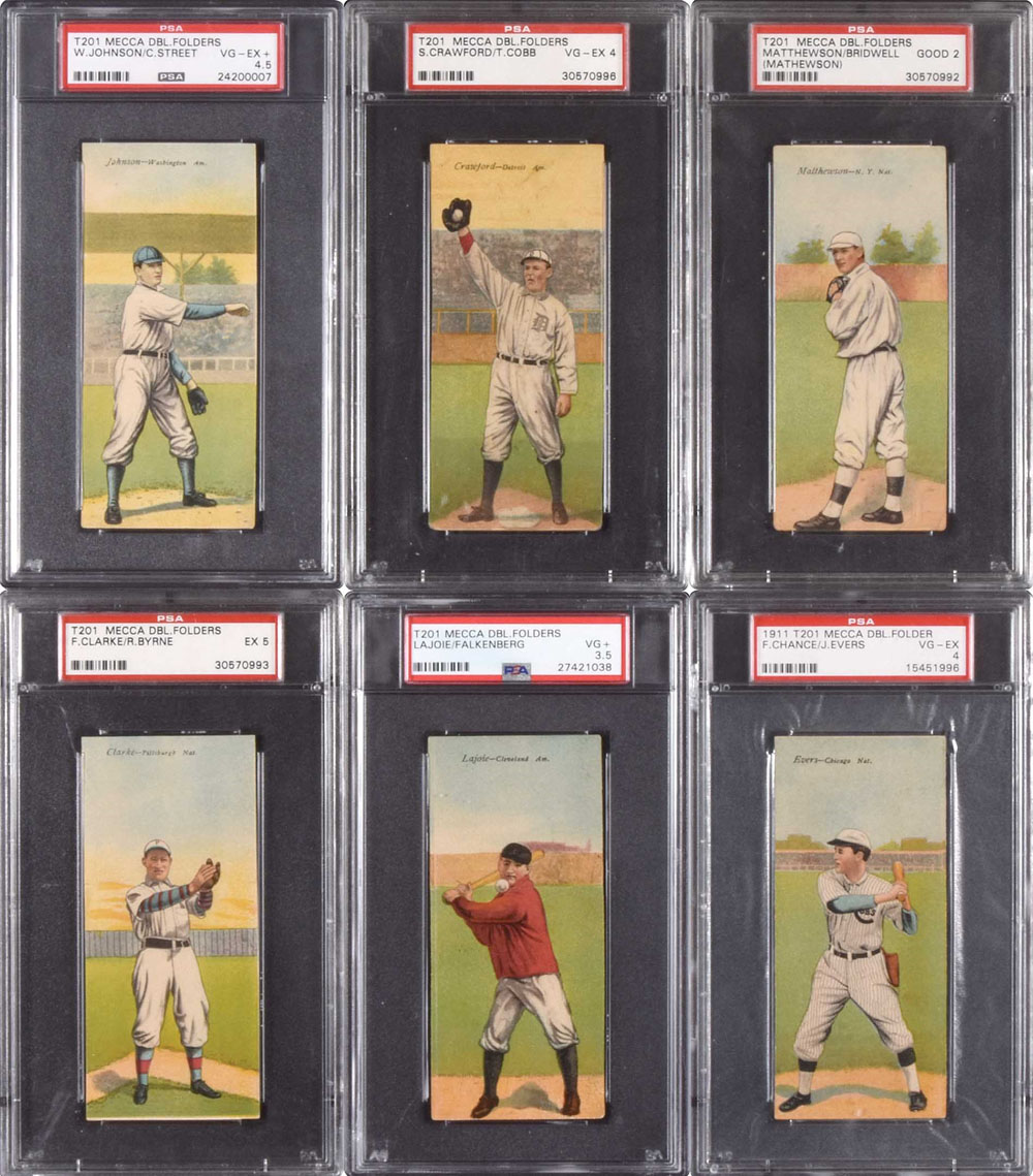 1911 T201 Mecca Double Folder PSA-Graded Complete Set (50) | REA Archive