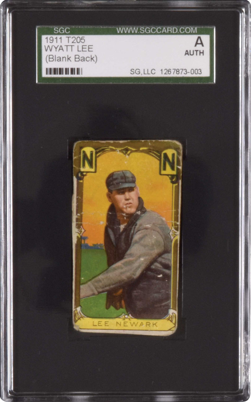 1911 T205 Gold Border Wyatt Lee Blank Back | REA Archive