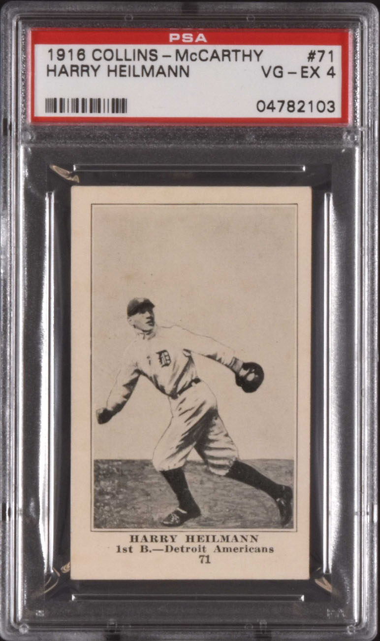 1917 E135 Collins-McCarthy #71 Harry Heilmann - Highest Graded! | REA ...