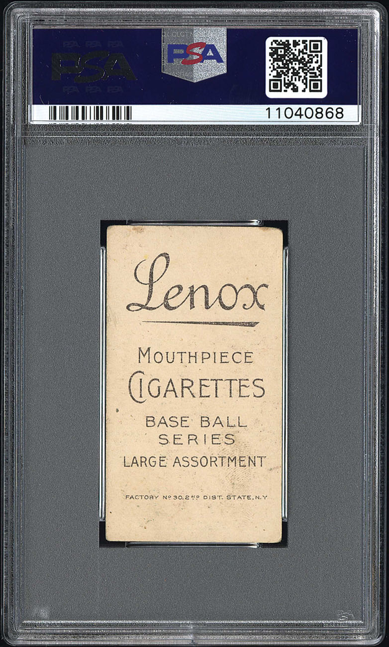 1909-1911 T206 White Border Patsy Dougherty Arm in Air - Black Lenox ...