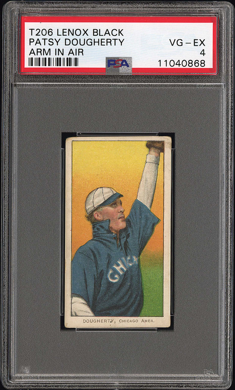 1909-1911 T206 White Border Patsy Dougherty Arm in Air - Black Lenox ...