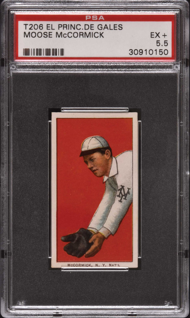 1909-1911 T206 White Border Moose McCormick PSA EX+ 5.5 - El Principe ...