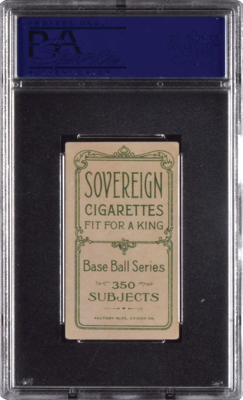 1909-1911 T206 White Border Herbie Moran PSA EX 5 - Sovereign 350 Back ...