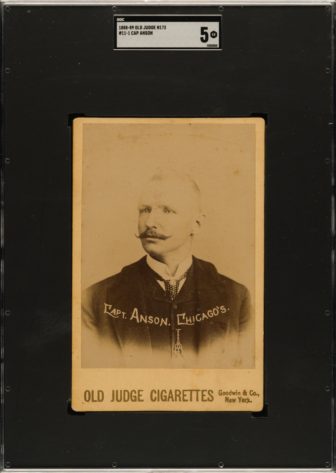 1888 N173 Old Judge Cabinet Cap Anson SGC EX 5 - Highest Graded! | REA ...