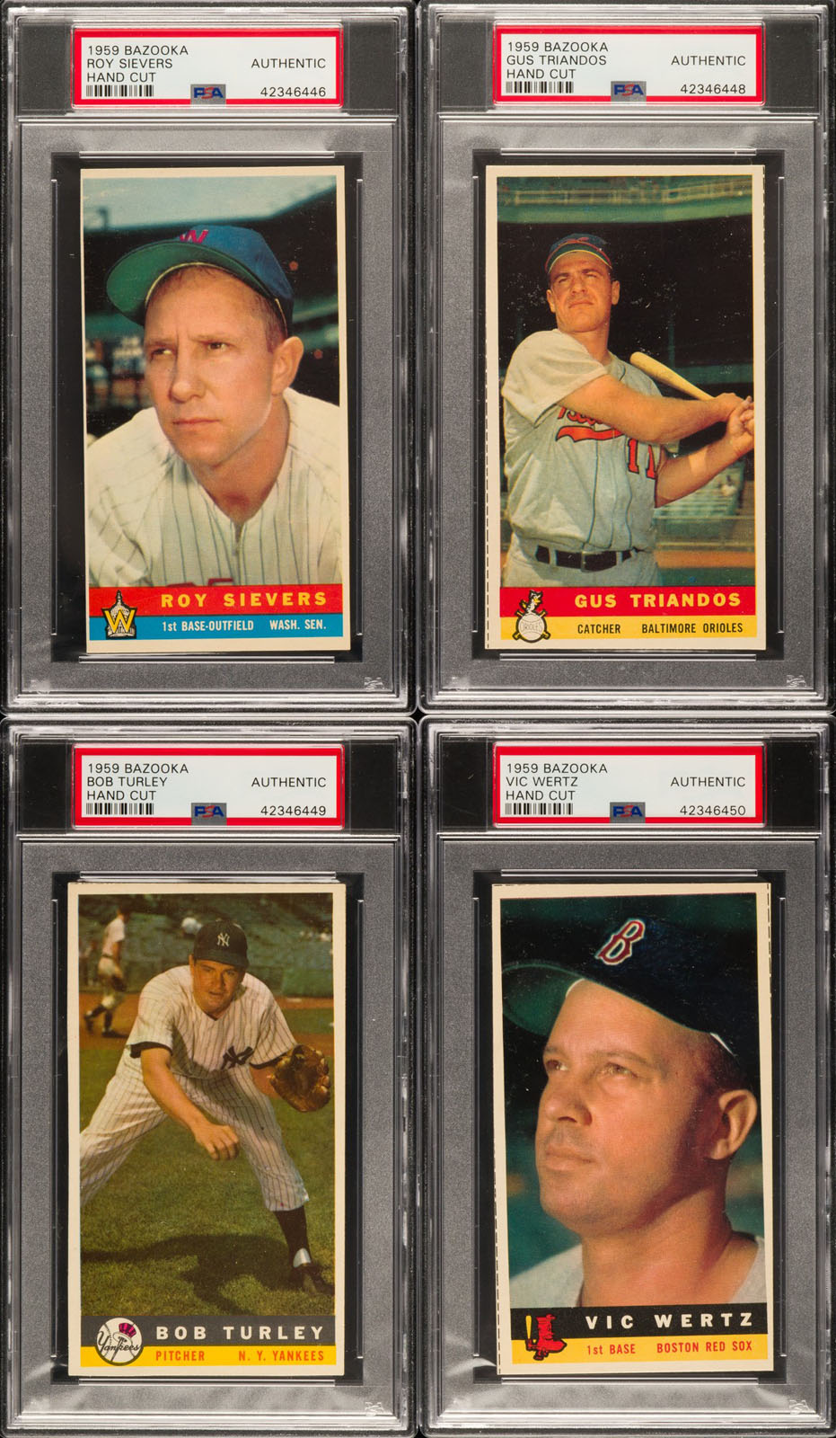 1959 Bazooka Baseball PSA-Graded Near-Complete Master Set (22/24 ...