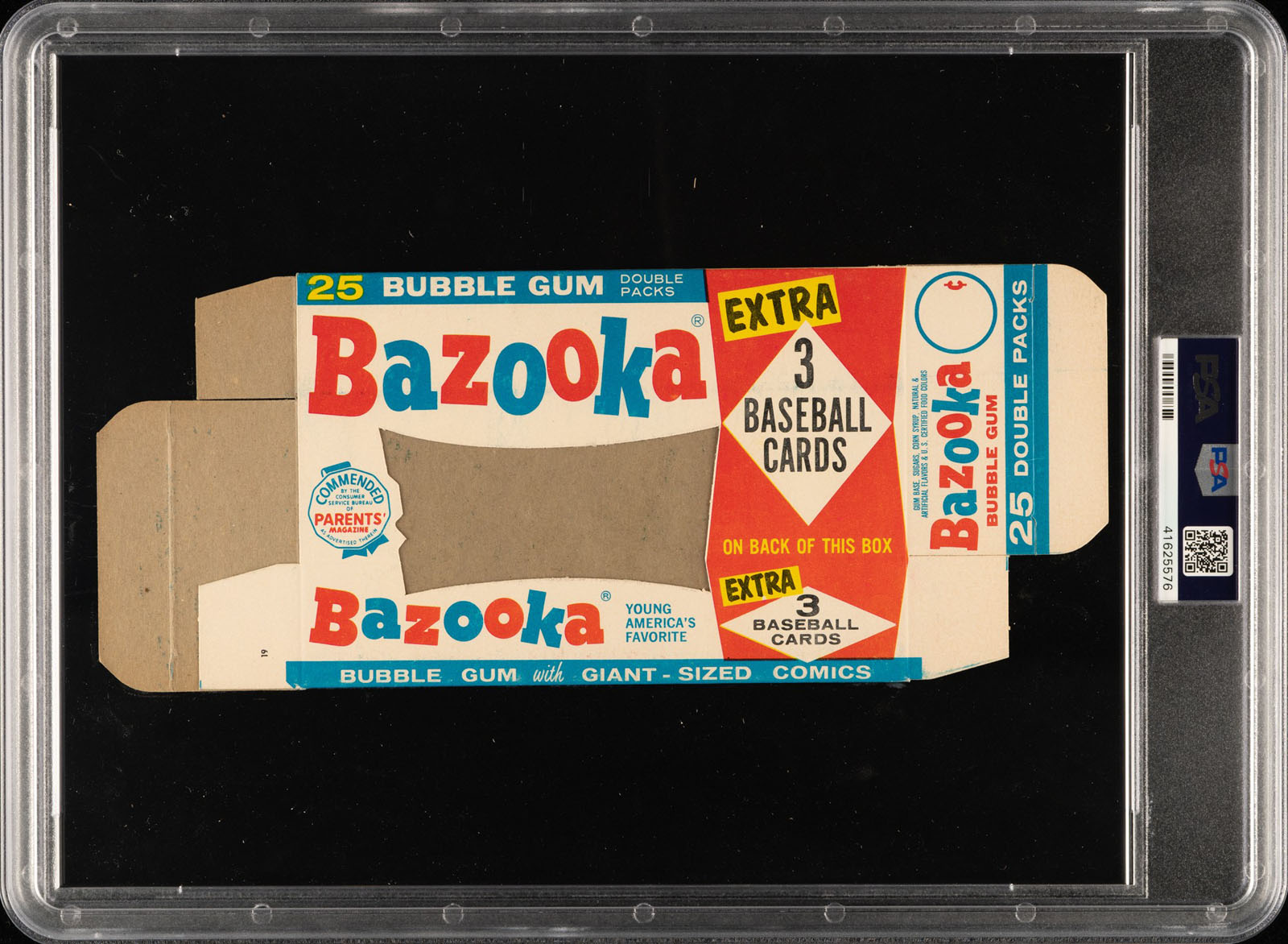1962 Bazooka Complete Box with Ron Santo, Norm Cash, and Jim Piersall ...