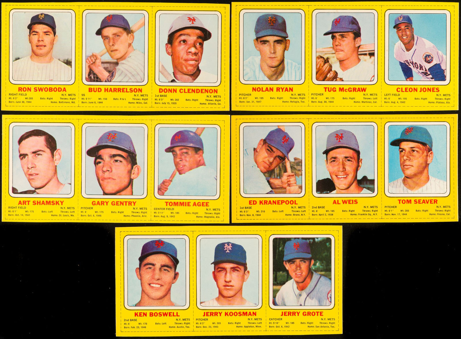 1969 and 1970 Transogram Cards and Panels Collection (63) Including ...