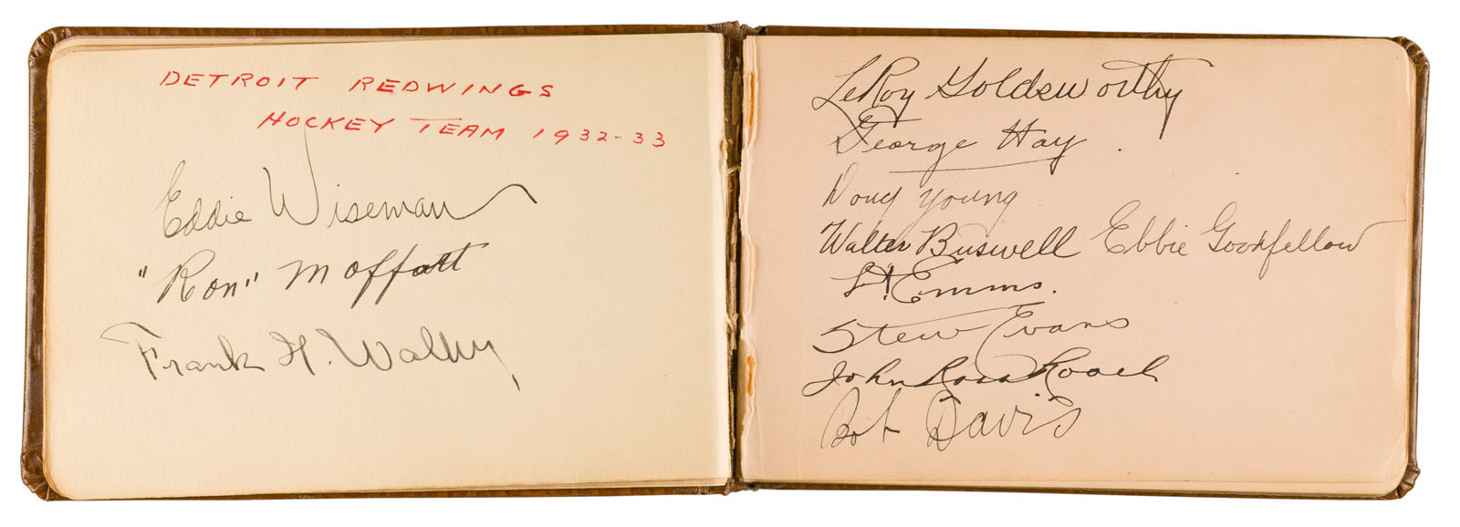 Circa 1932 Vintage Autograph Album - 63 Sports Signatures Including ...