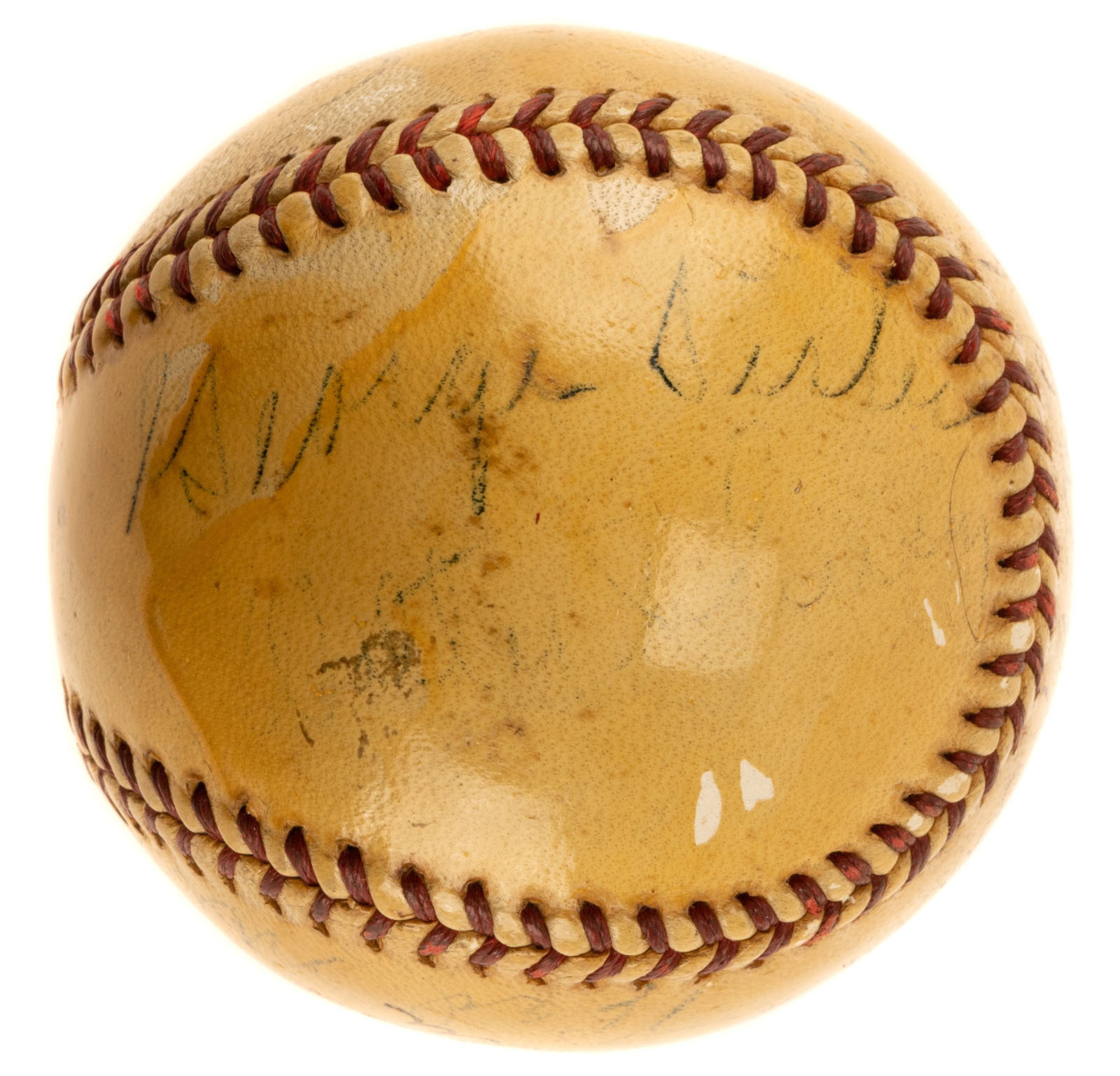 1943 War Bond Game Signed Baseball Including Babe Ruth (Two Signatures ...