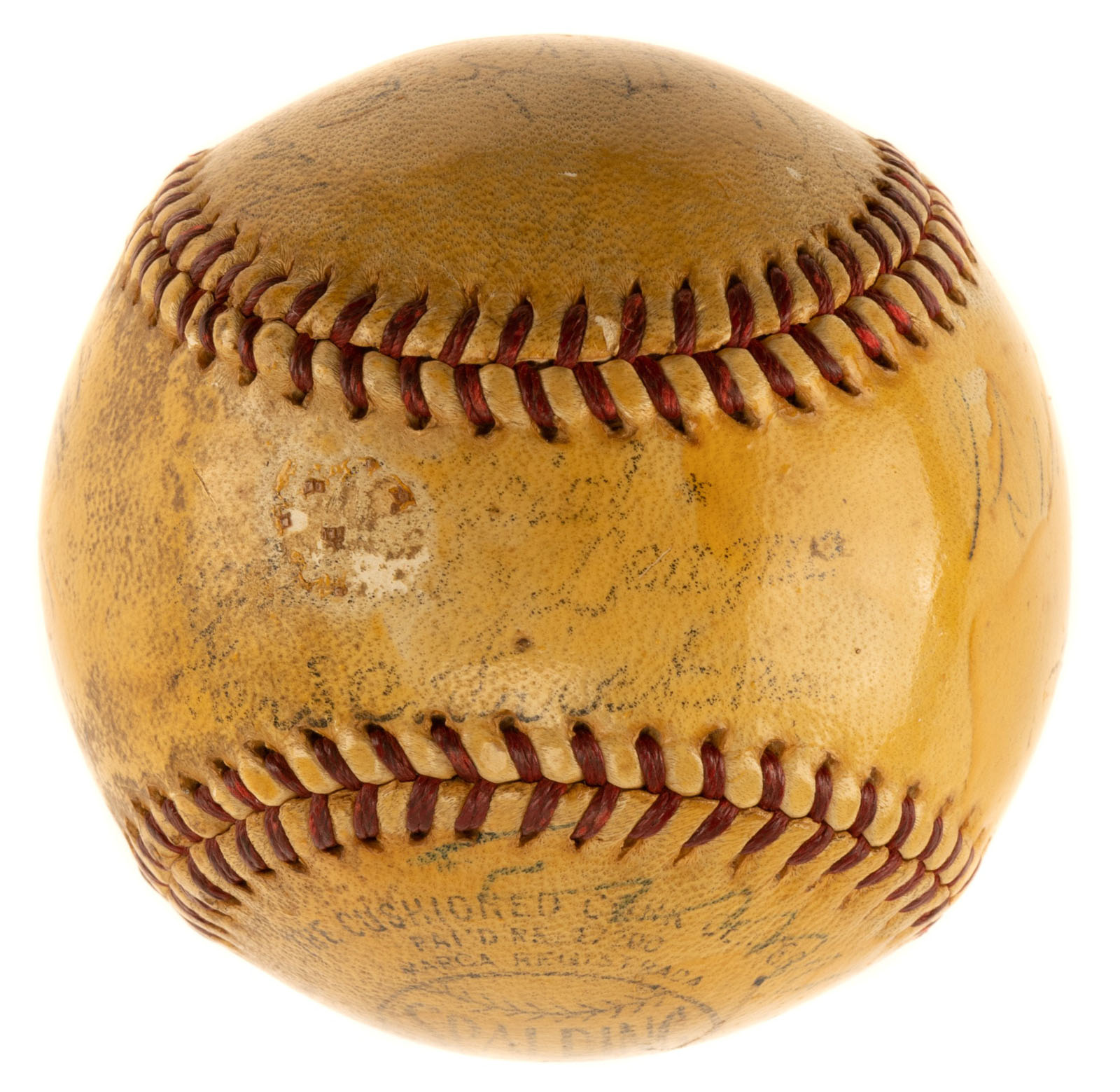 1943 War Bond Game Signed Baseball Including Babe Ruth (Two Signatures ...