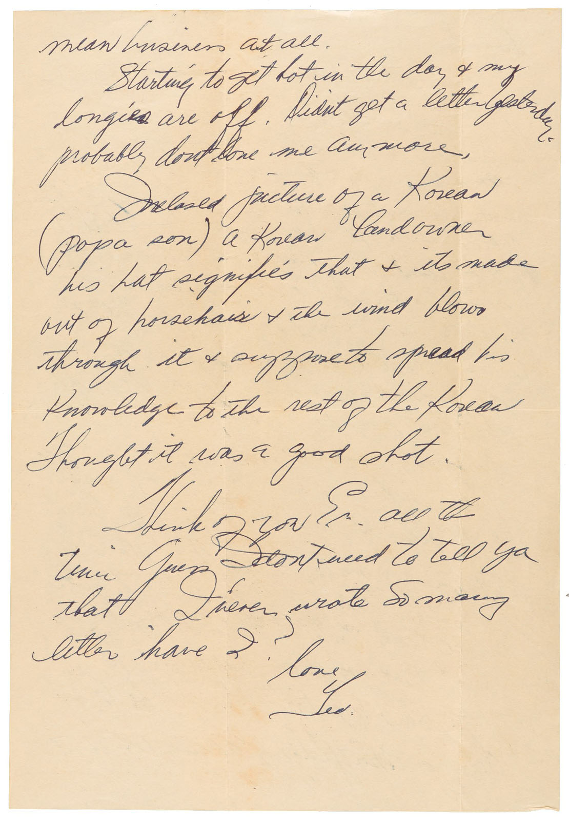 1953 Ted Williams Handwritten Letter | REA Archive