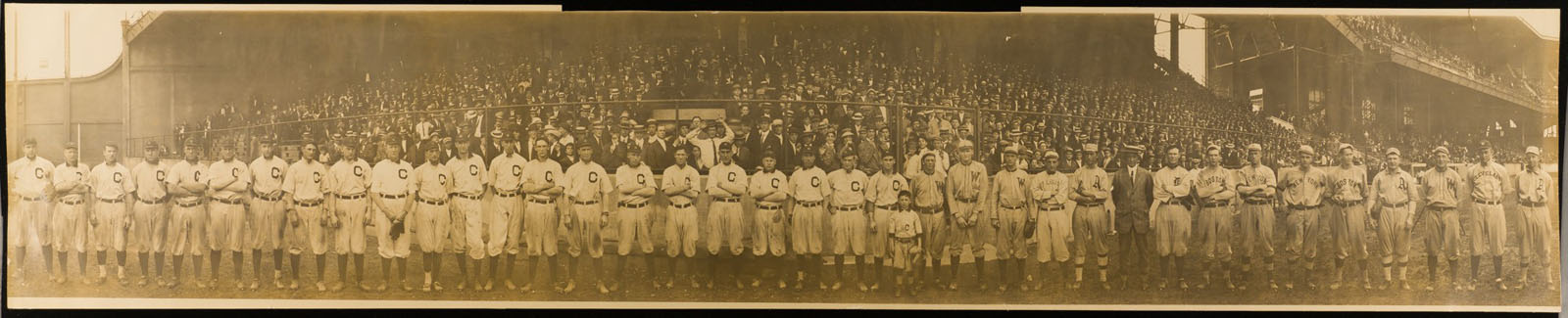 Extraordinary 1911 Addie Joss Day Panorama with Ty Cobb, Joe Jackson ...