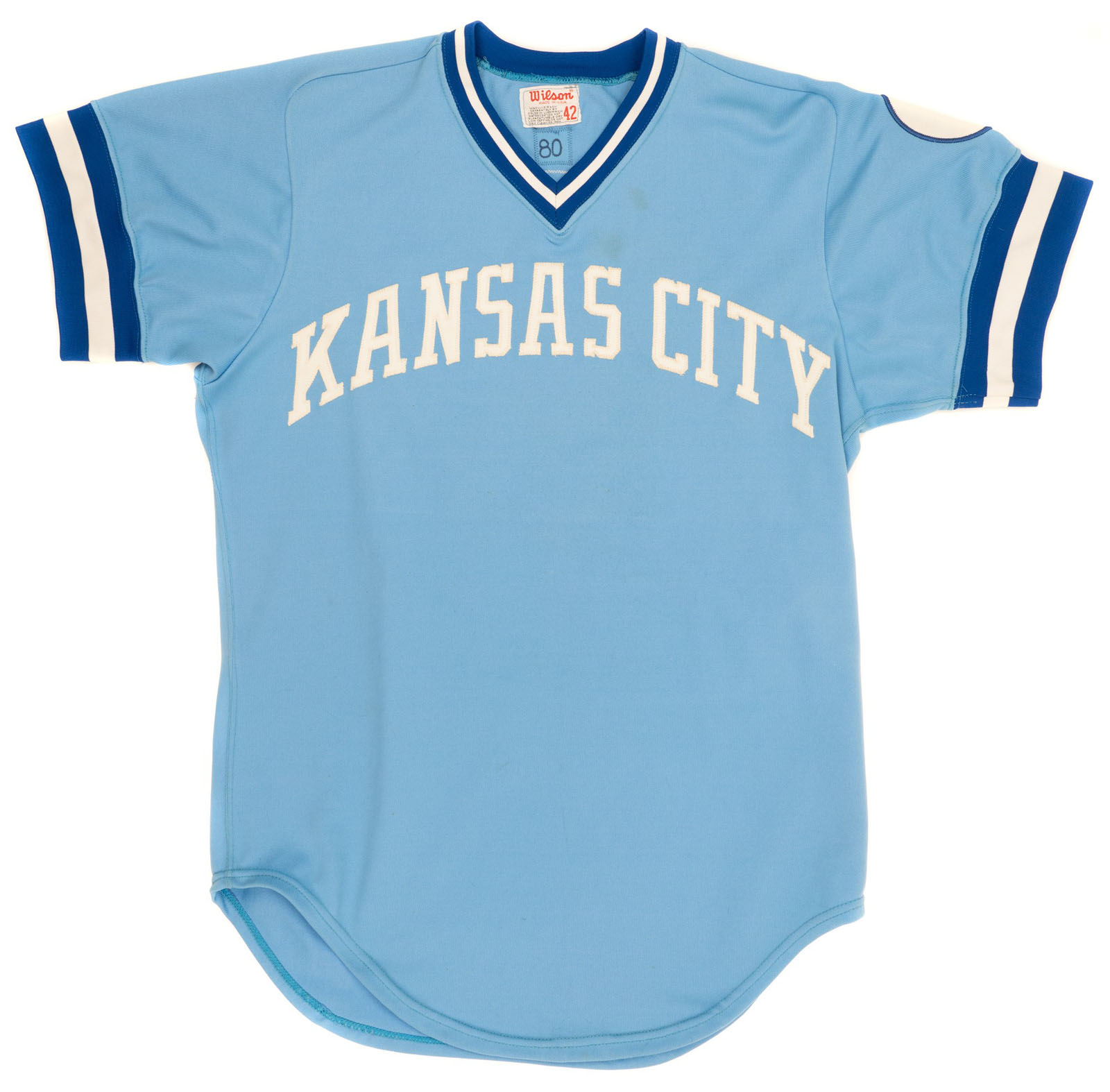 1980 George Brett Kansas City Royals Game-Used Road Uniform - MVP ...