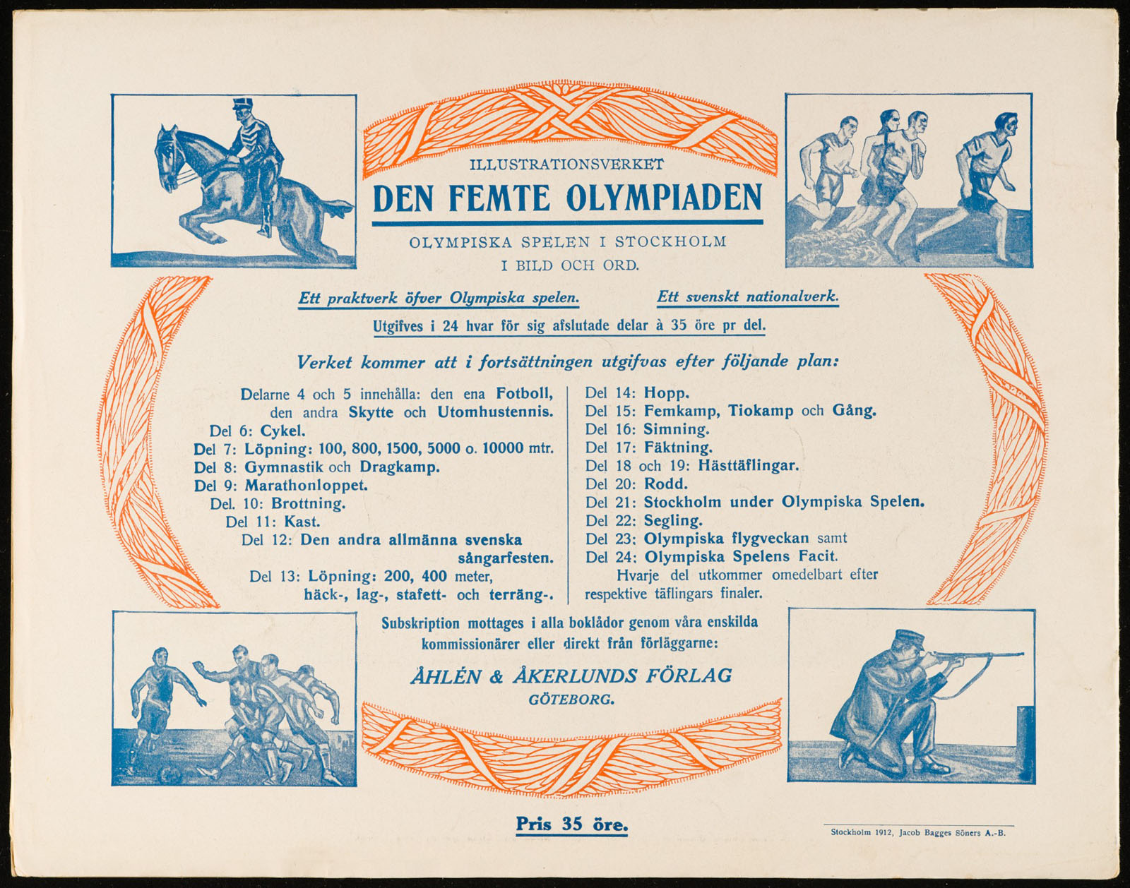 1912 Olympics Program (Stockholm, Sweden) with Jim Thorpe | REA Archive