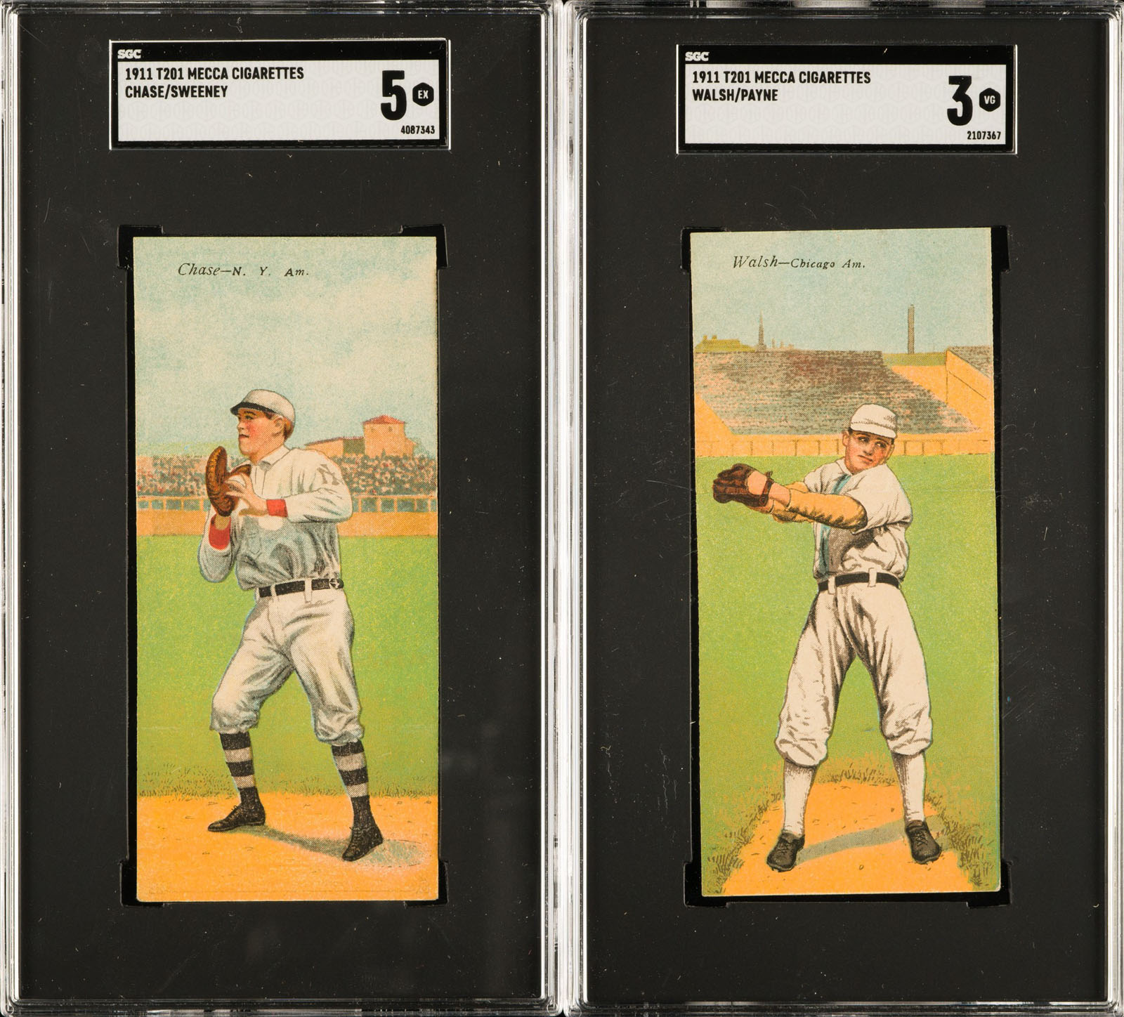 1911 T201 Mecca Double Folder SGC-Graded Hall of Fame Collection (6 ...