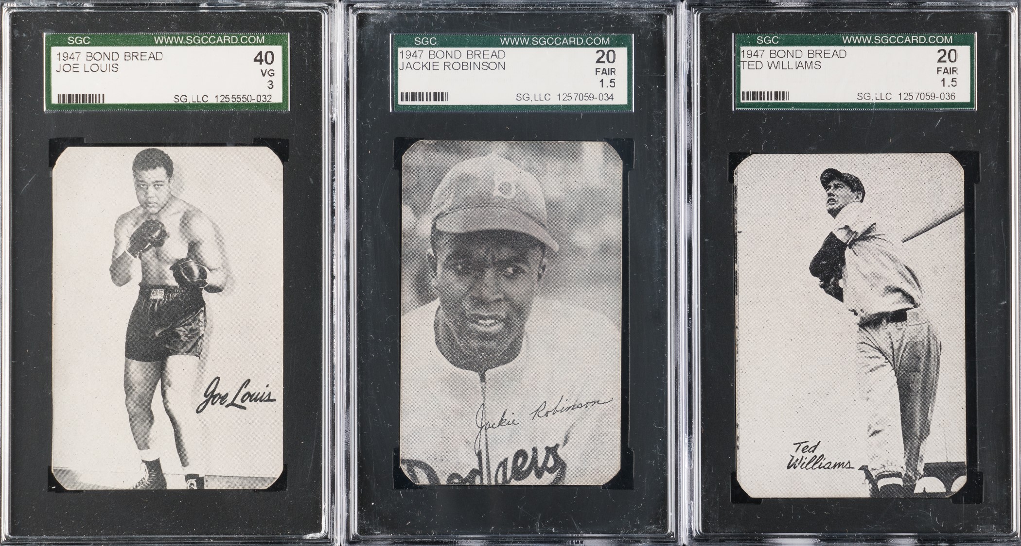 1947 W571 "Homogenized" Bond Bread SGC-Graded Complete Set (48) | REA ...