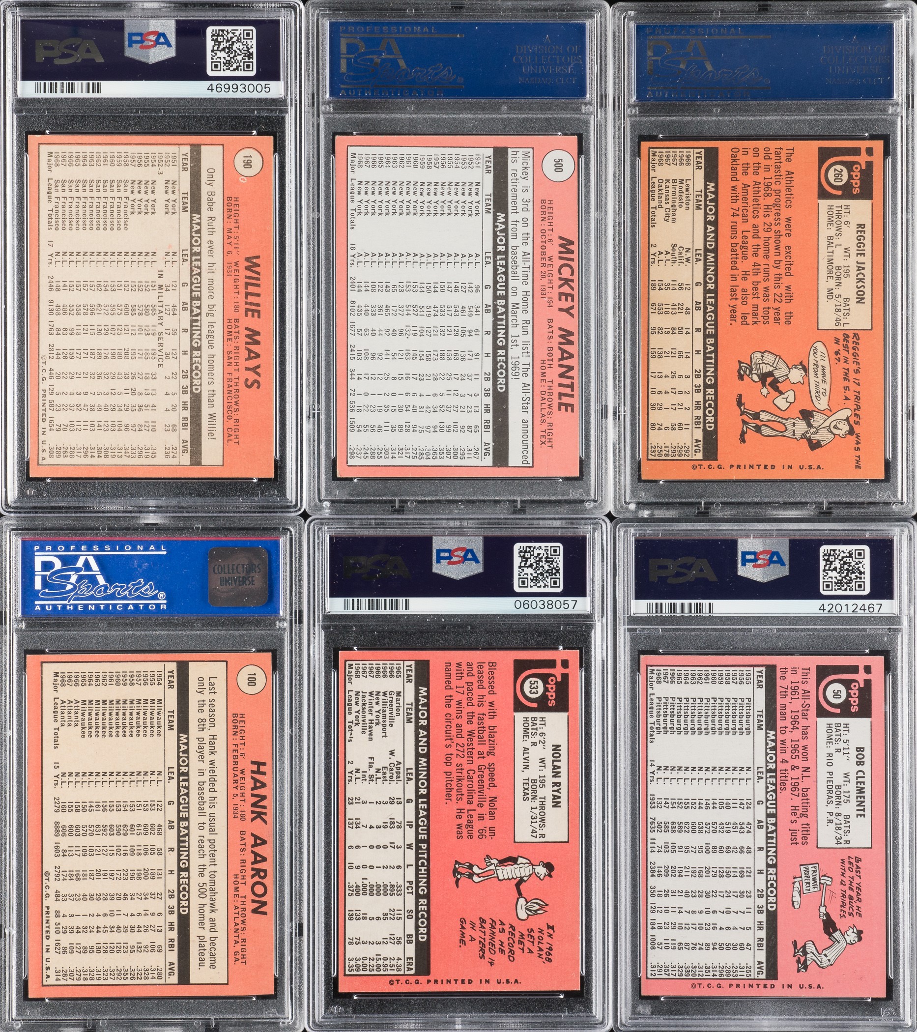 1969 Topps Complete Set (664) Including 212 PSA-Graded Cards and Empty ...