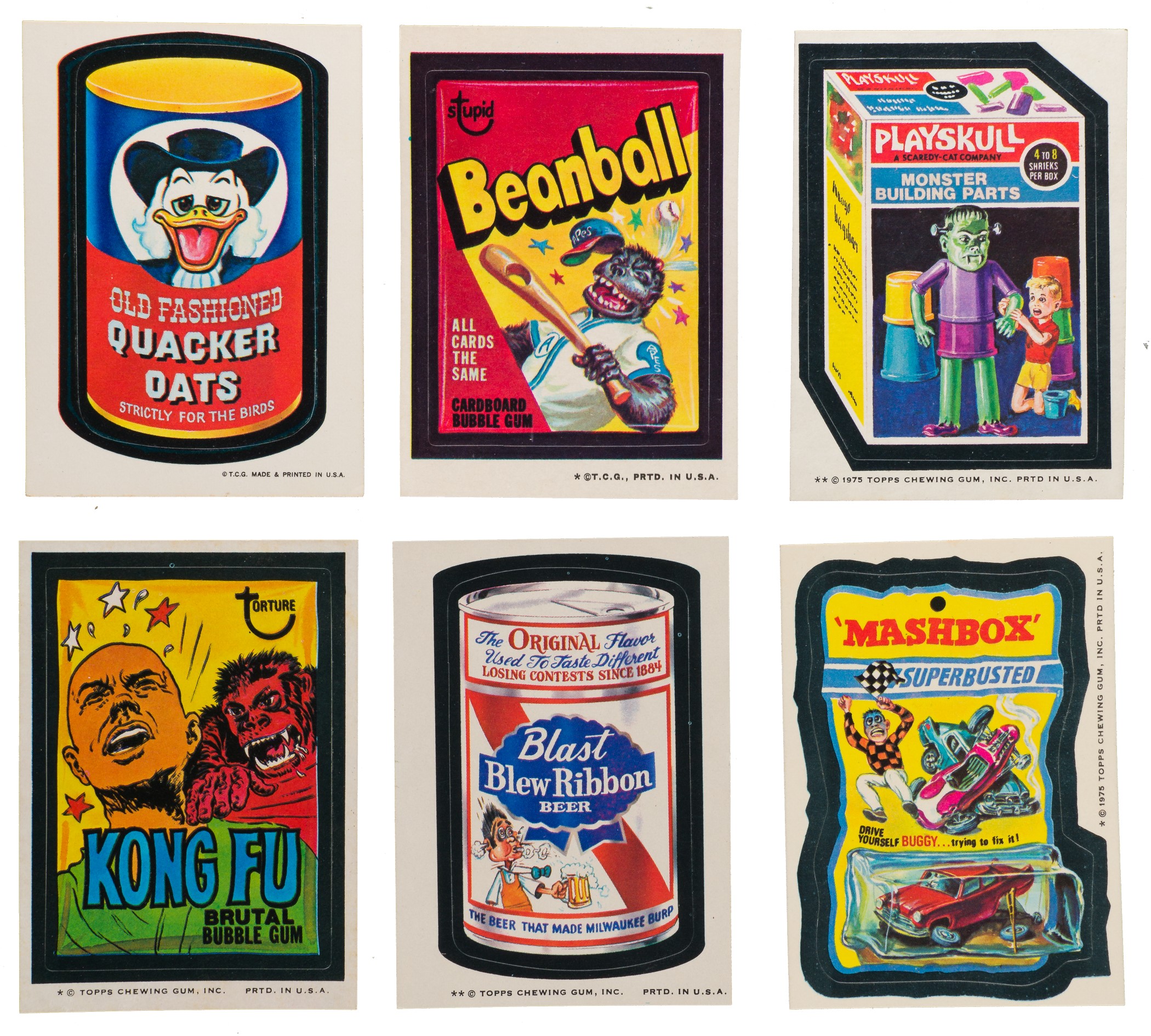 1973-1975 Topps "Wacky Packages" Series 1-16 Complete Set Run Plus ...