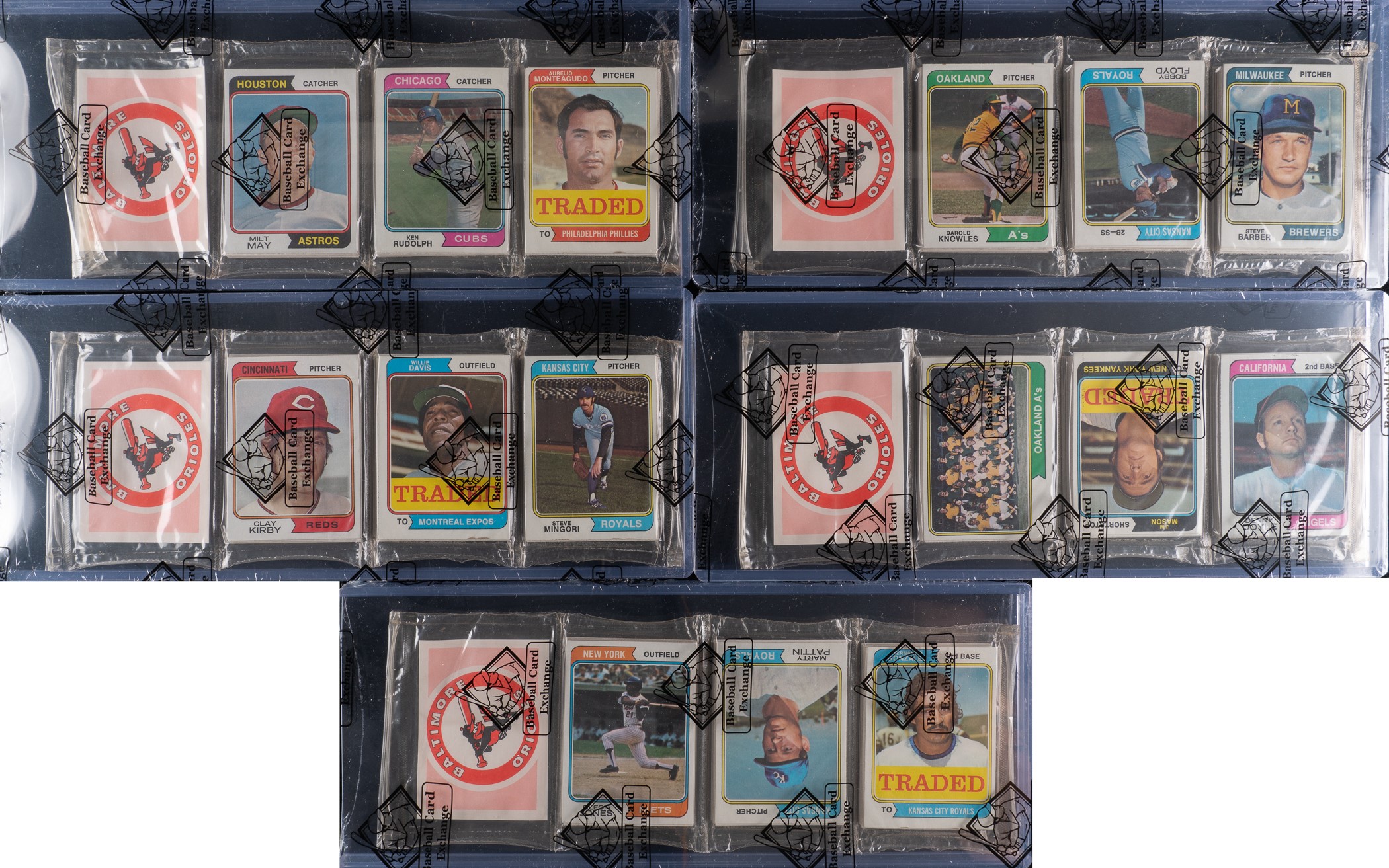 1974 Topps Unopened Rack Pack Collection with Gaylord Perry (5) - BBCE ...