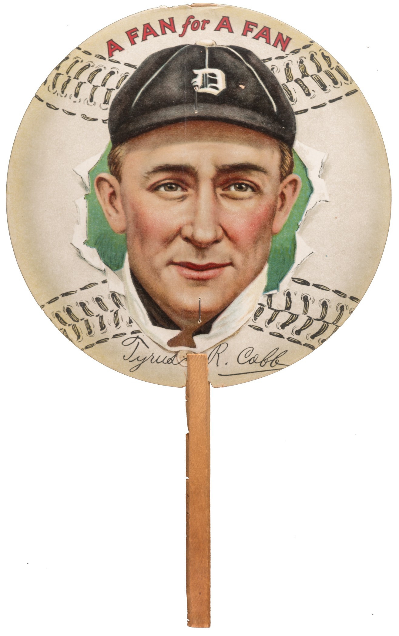 Circa 1913 Ty Cobb Fan - "A Fan For A Fan" | REA Archive