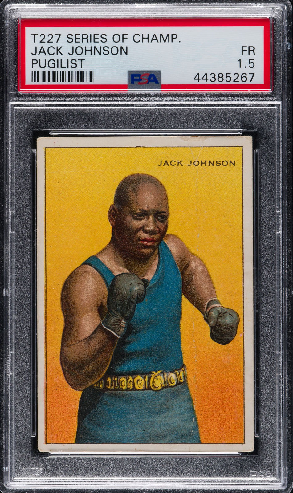 1912 T227 "Series of Champions" Jack Johnson (Miners Extra) | REA Archive