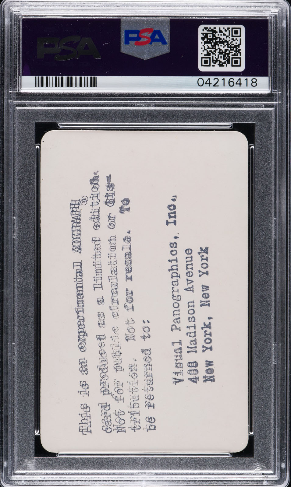 1968 Topps 3-D Roberto Clemente PSA MINT 9 - Rare "Experimental XOGRAPH ...