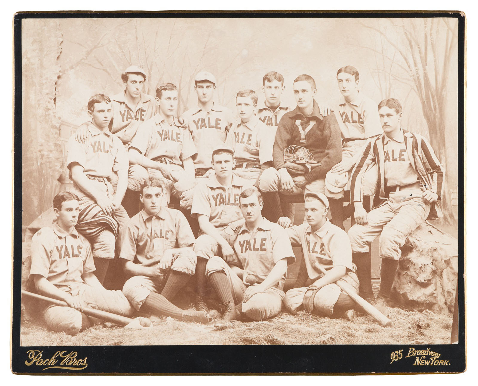 Circa 1880s Yale Baseball Imperial Team Cabinet Photo | REA Archive