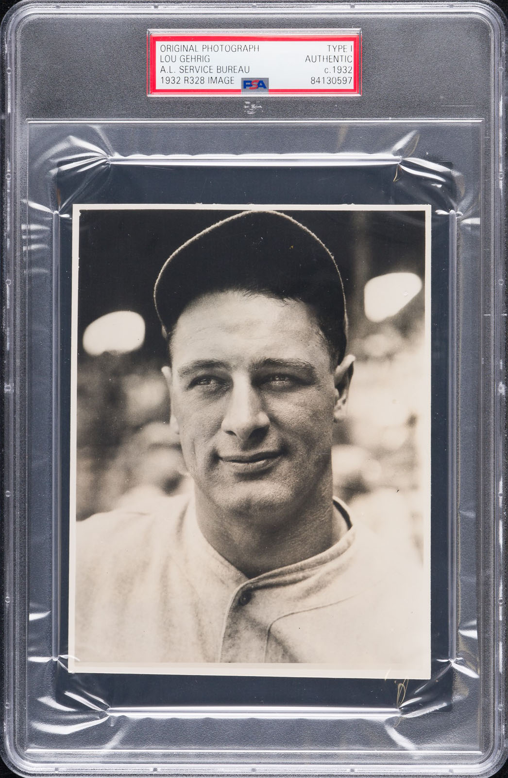 Circa 1932 Lou Gehrig Original Photograph - PSA/DNA Type I - Image Used For 1932 U. S. Caramel ...