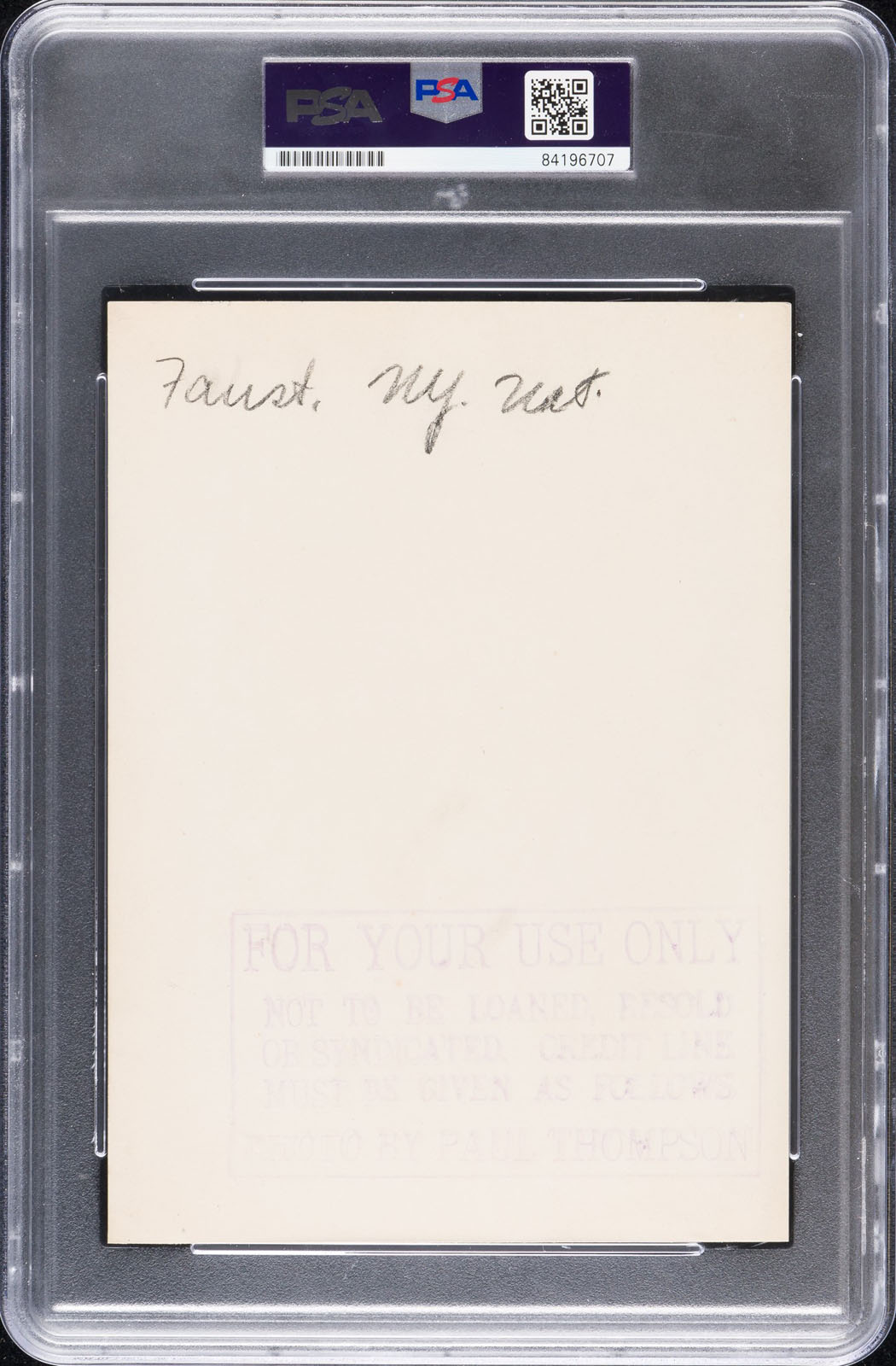 Rare Circa 1911 Charles "Victory" Faust Original Paul Thompson ...