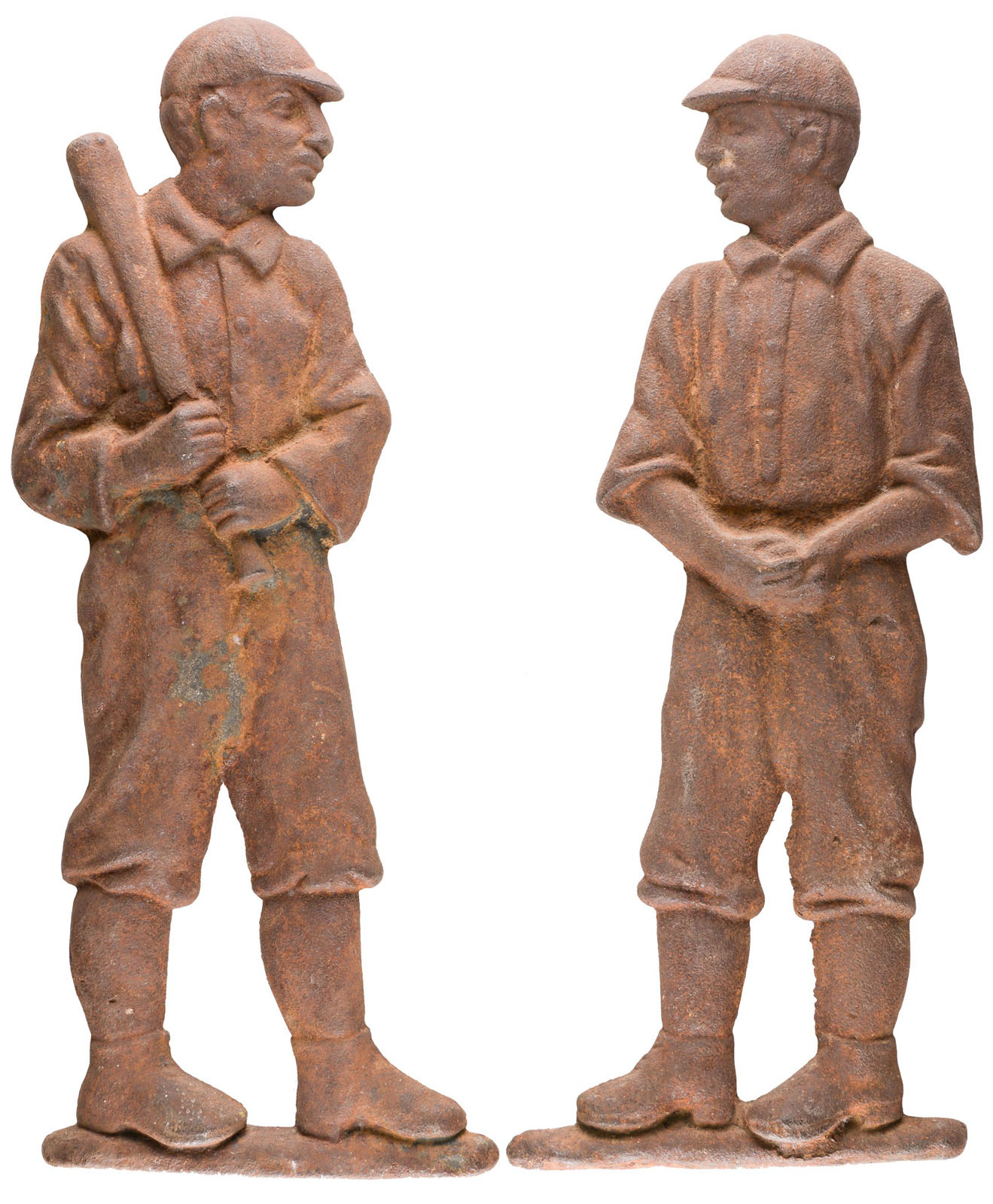 Two Circa 1900 Baseball-Motif Andirons | REA Archive