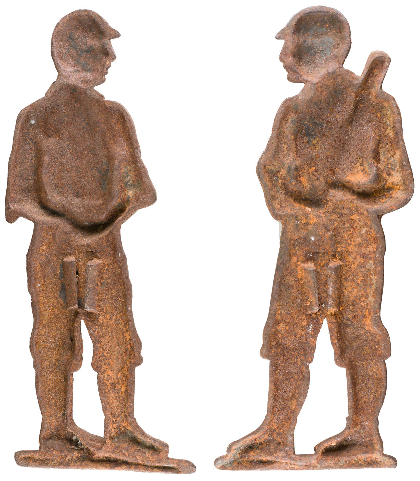Two Circa 1900 Baseball-Motif Andirons | REA Archive