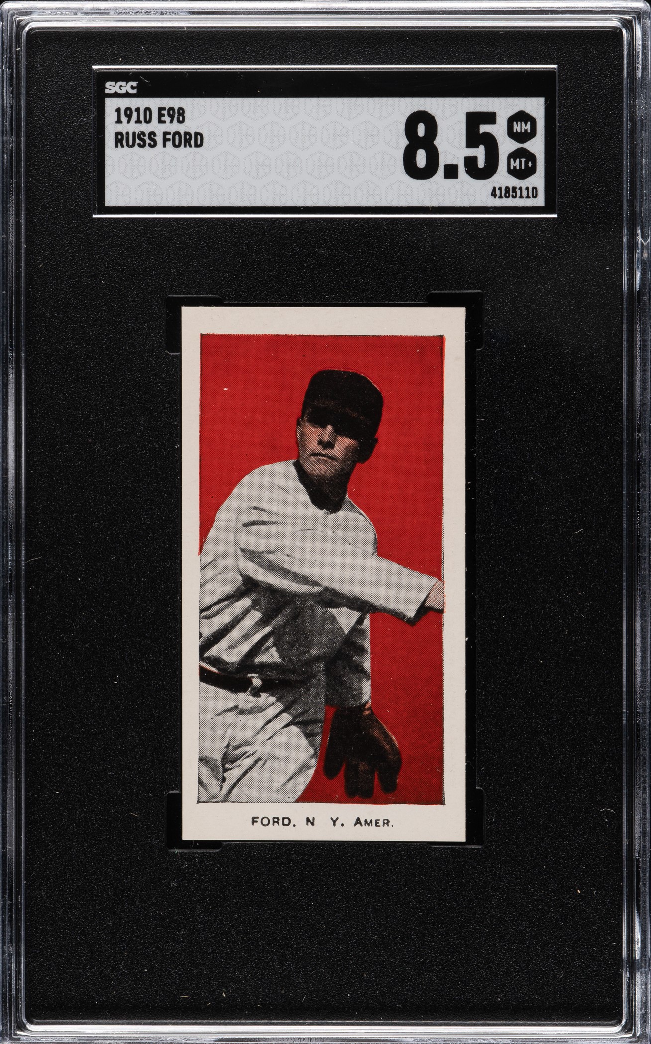 1910 E98 Anonymous "Set of 30" Russ Ford SGC NM/MT+ 8.5 - Red ...