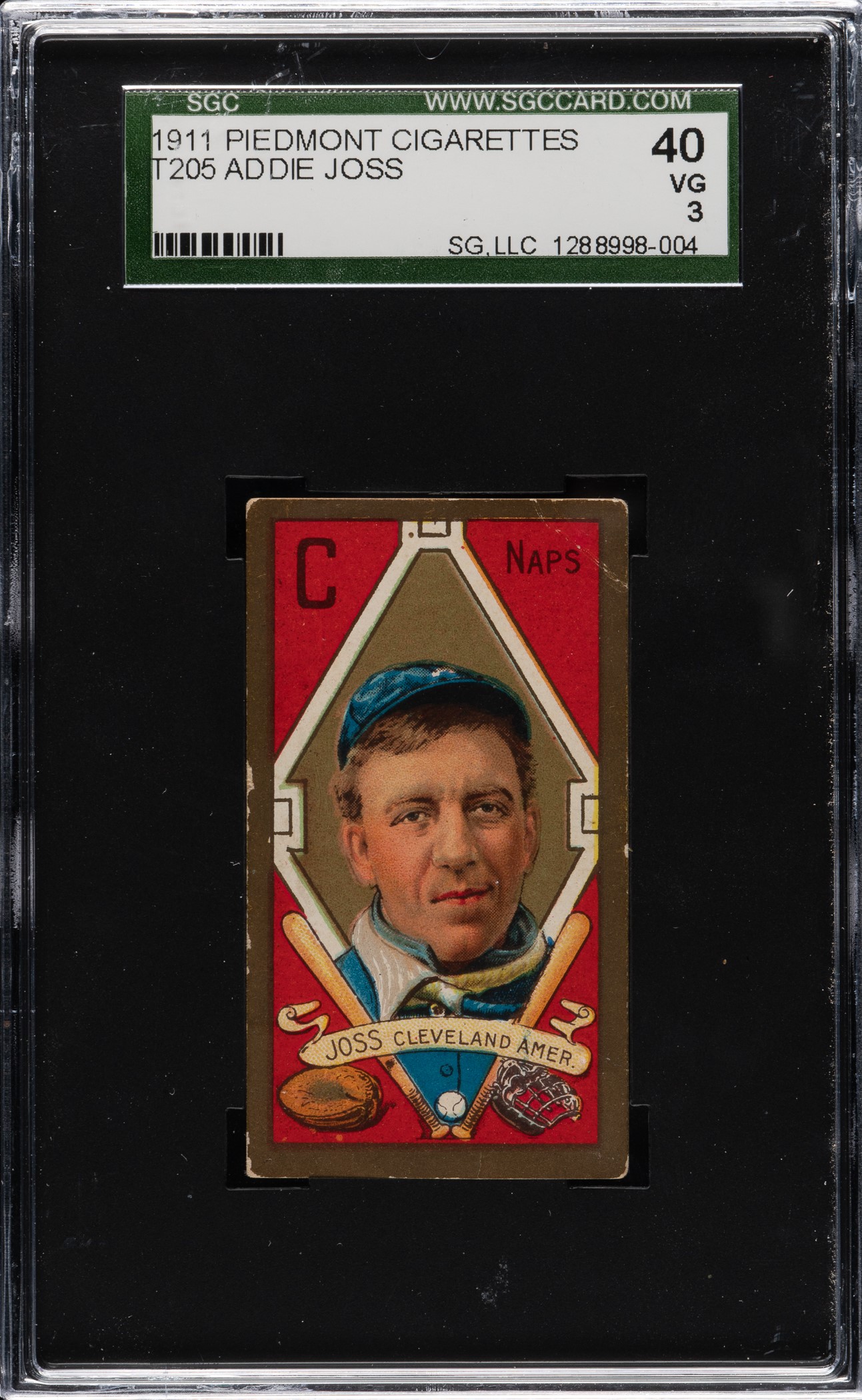 1911 T205 Gold Border Addie Joss | REA Archive