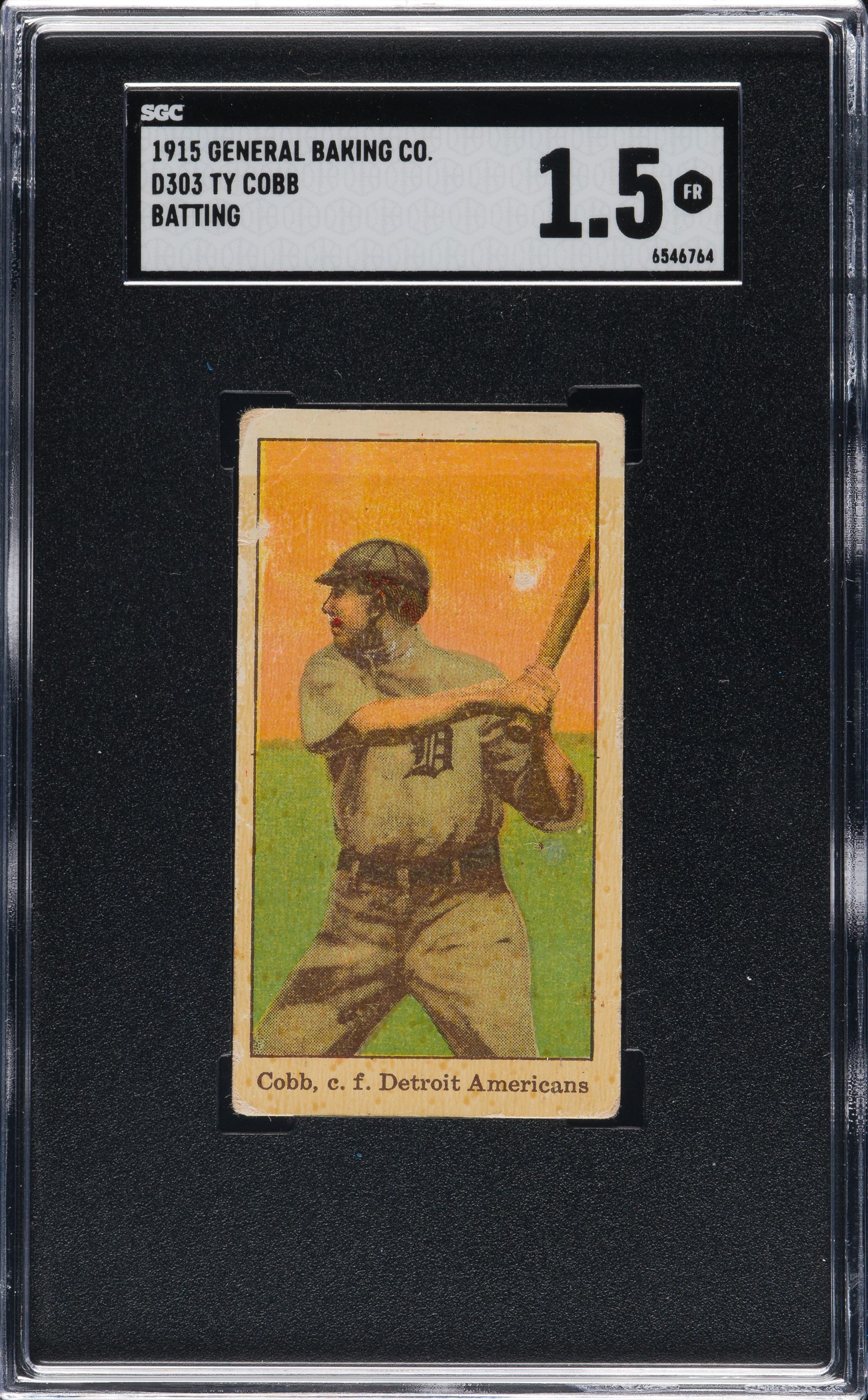 1915 D303 General Baking Co. Ty Cobb Batting | REA Archive