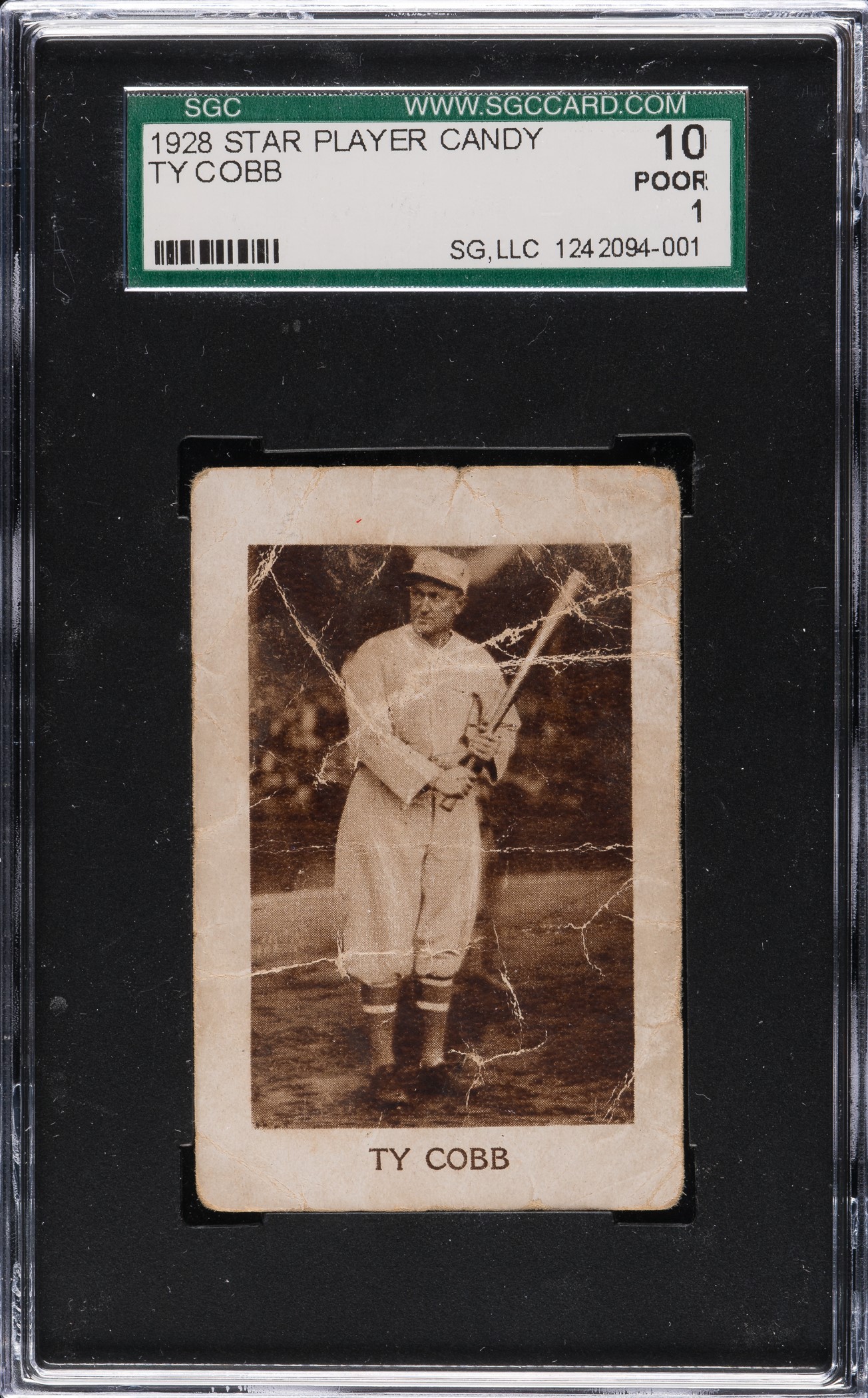 1928 "Star Player Candy" Ty Cobb with Philadelphia Athletics - Final ...