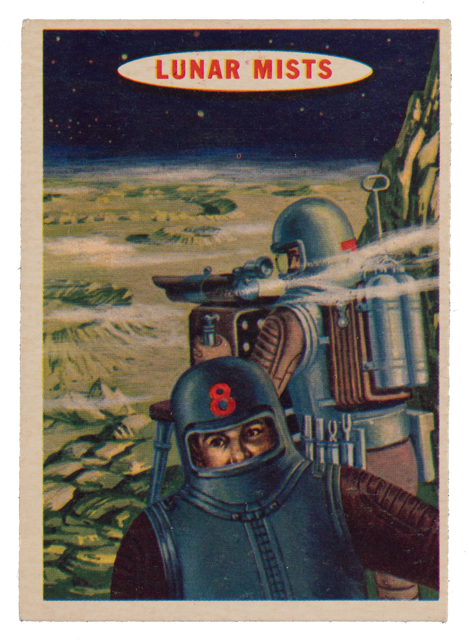 1957 Topps "Space Cards/Target: Moon" Original Card Artwork #47 "Lunar ...