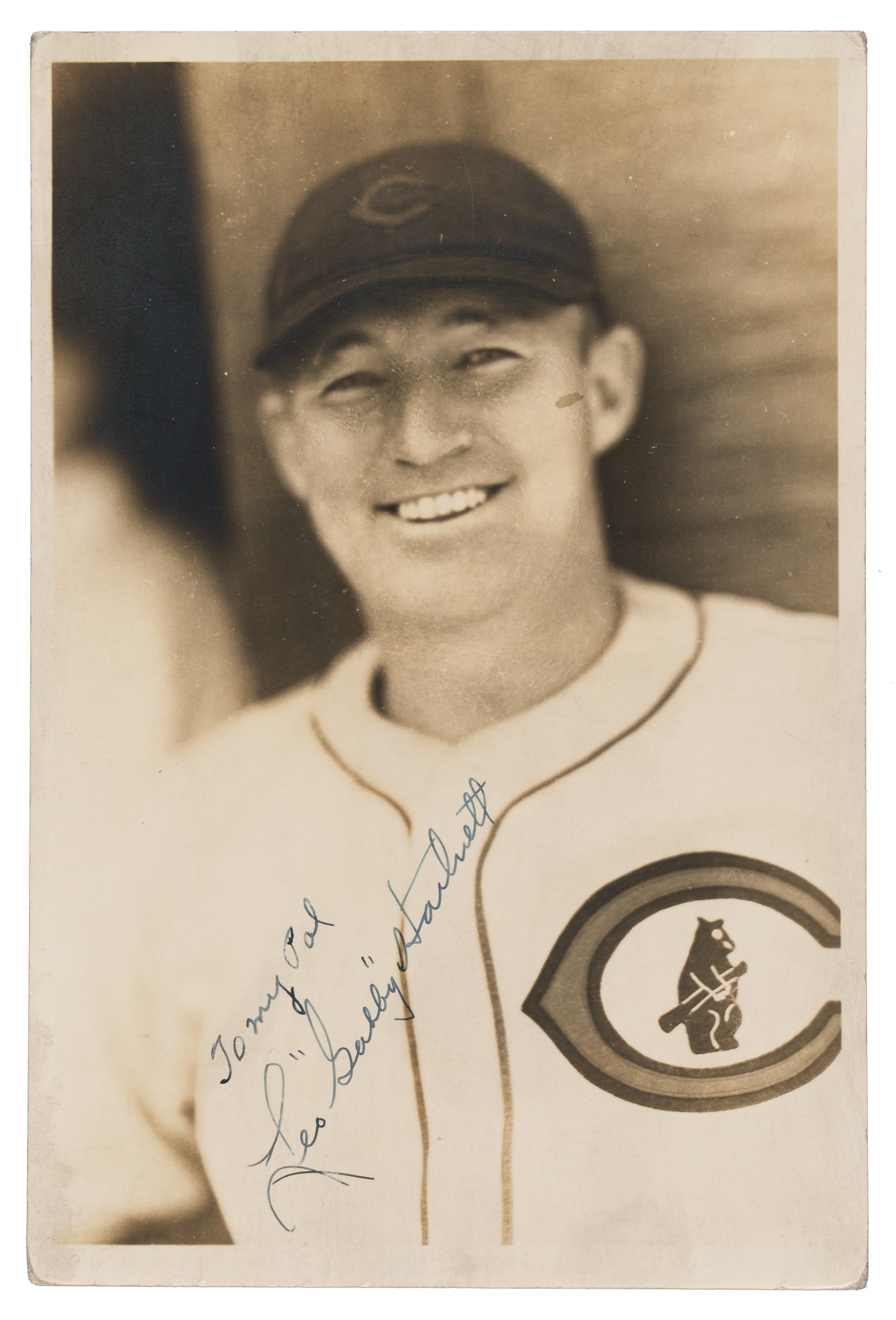 Gabby Hartnett Signed George Burke Photo | REA Archive