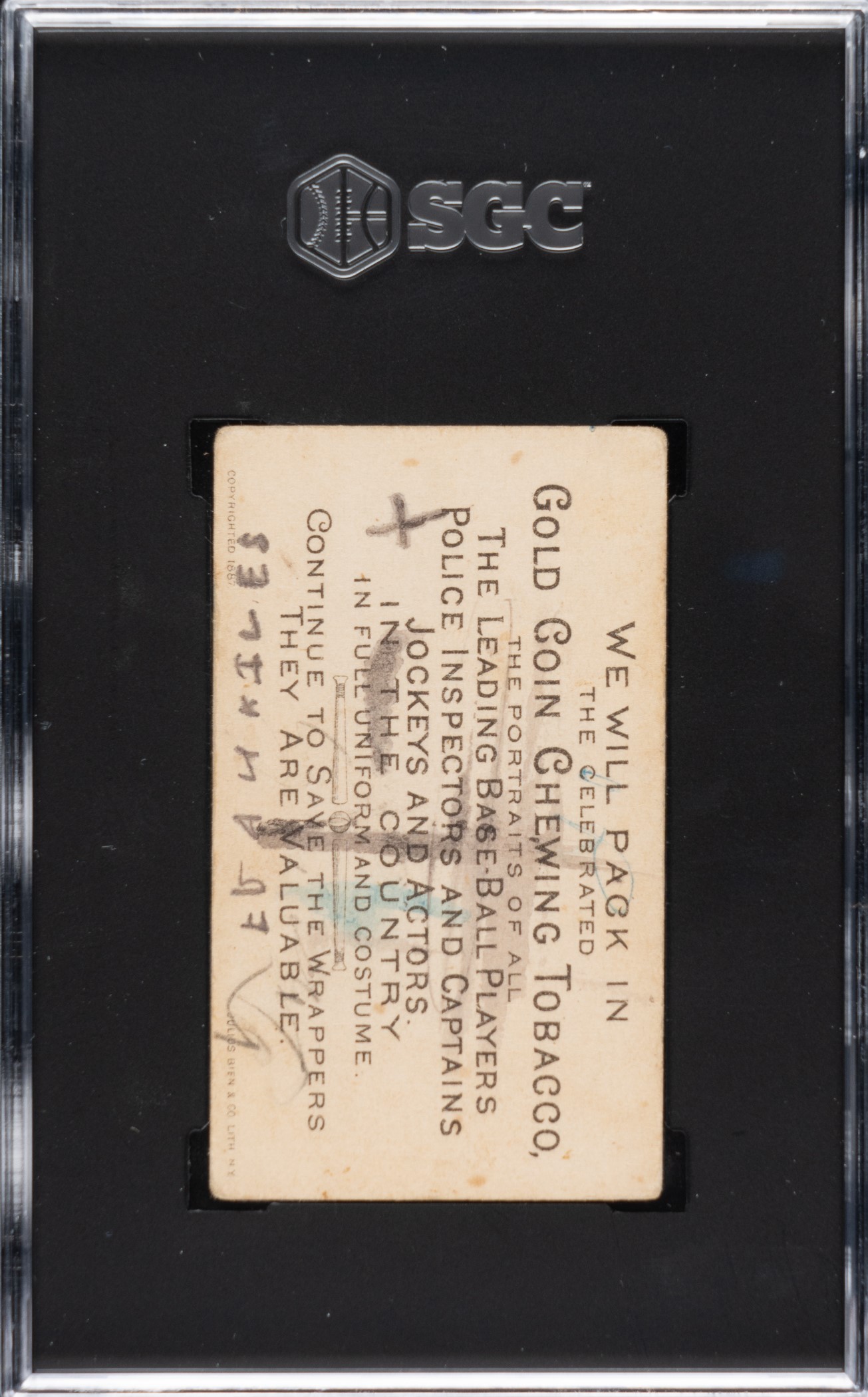 1887 N284 Buchner Gold Coin Chris Von Der Ahe | REA Archive