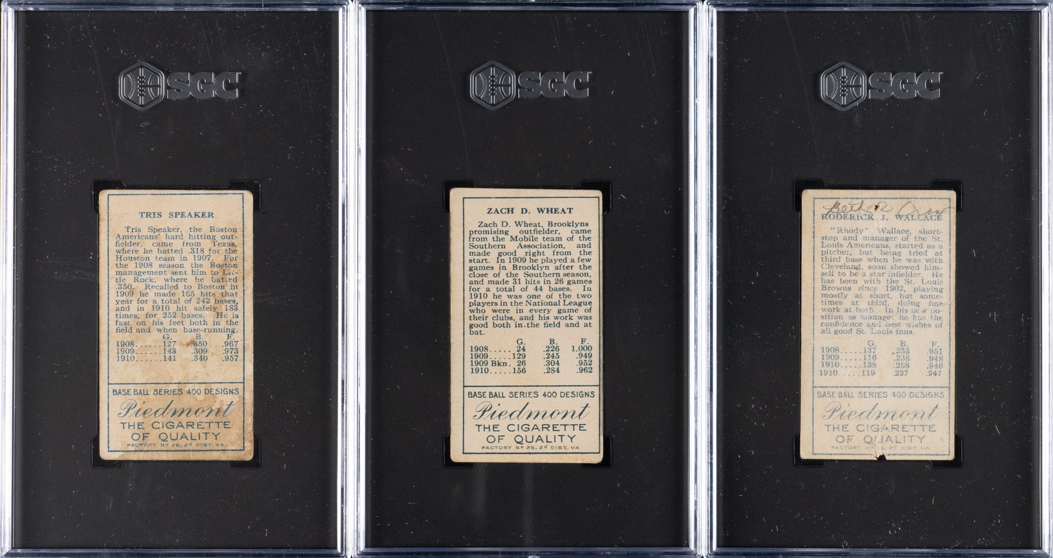 1911 T205 Gold Border Partial Set (126/208) Plus 65 Duplicates ...