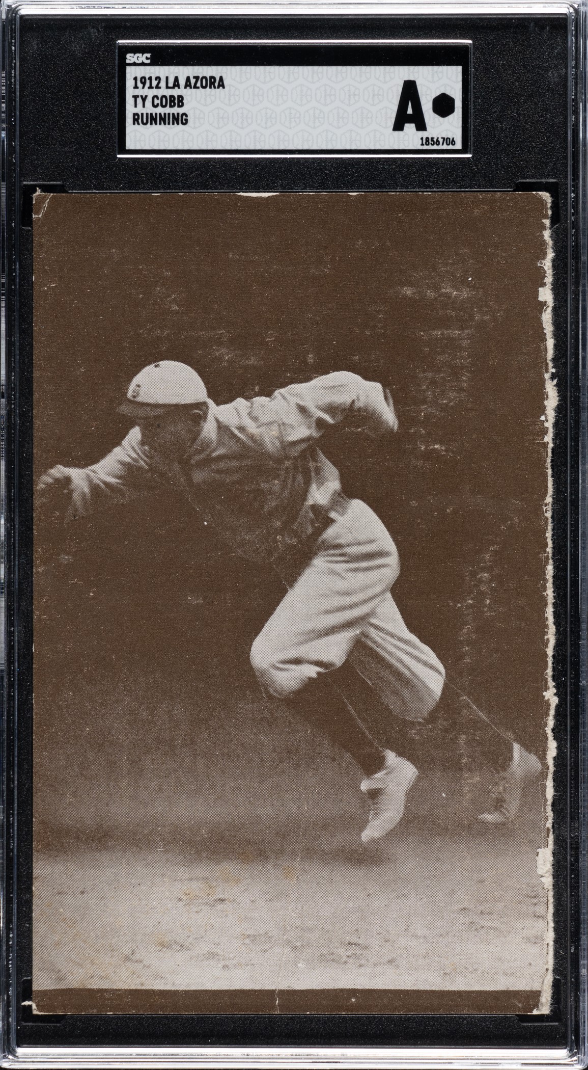 1912 La Azora Cigars Postcard Ty Cobb Running - Newly Discovered! | REA ...