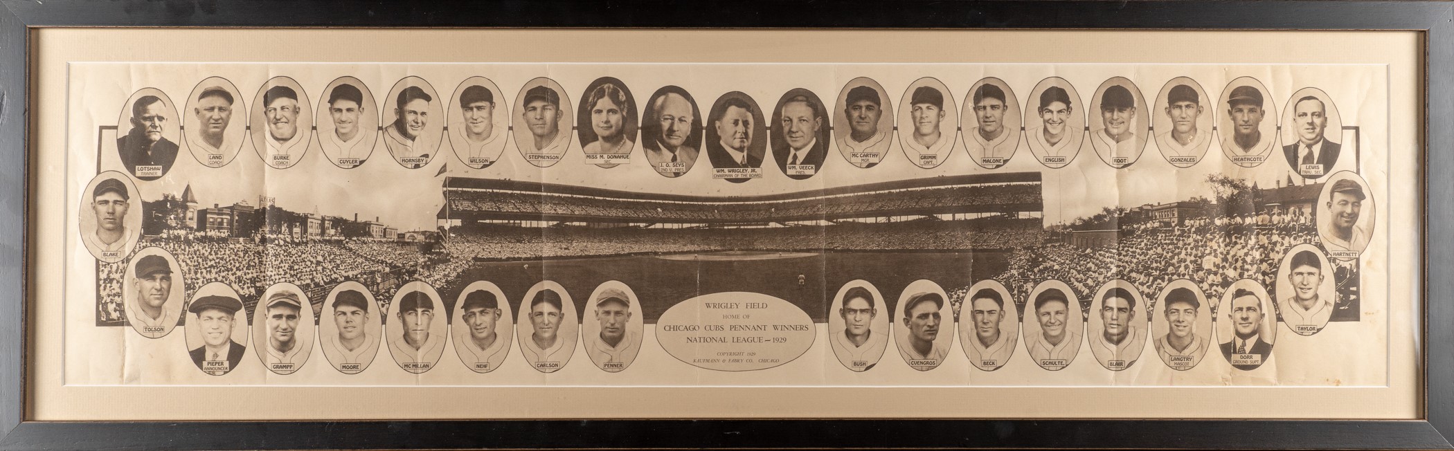 1929 Chicago Cubs Panoramic Print | REA Archive