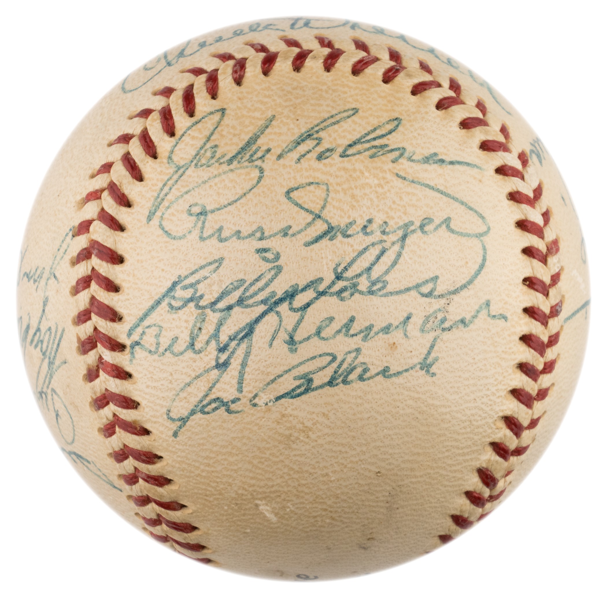 1953 Brooklyn Dodgers National League Champions Team-Signed Baseball ...