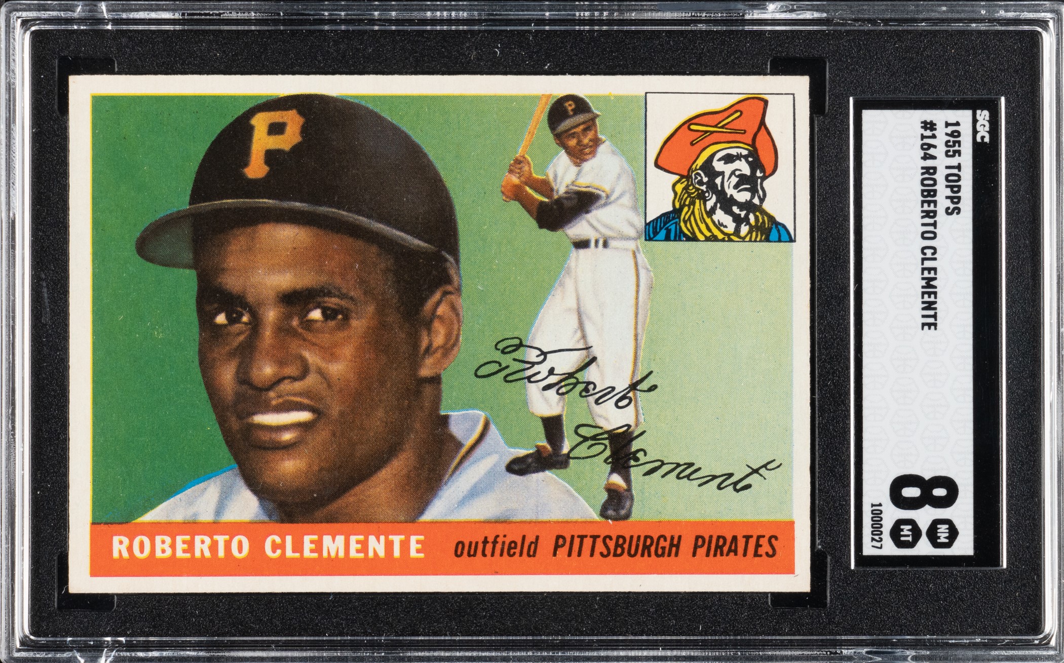 1955 Topps #164 Roberto Clemente Rookie SGC NM/MT 8 | REA Archive